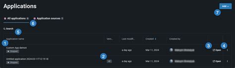 Manage Applications Datarobot Docs