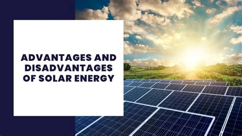 Advantages Of Solar Energy