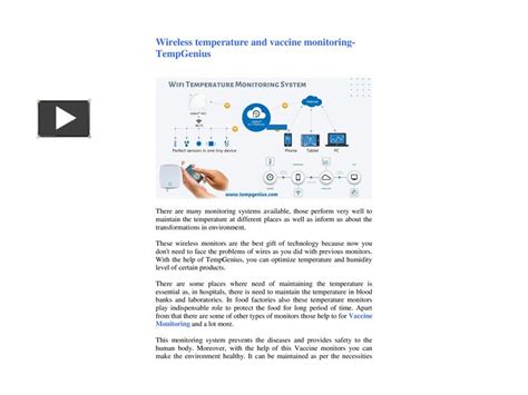 Ppt Wireless Temperature And Vaccine Monitoring Tempgenius Powerpoint Presentation Free To
