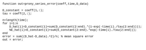 Solved Please Use Matlab To Fit The Prony Series And Include