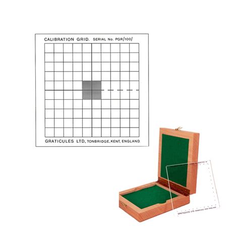 镜台测微尺 XY网格玻璃校准载玻片XY Grid PlatesPGR 系列 Graticules Optics 科研相机 制冷相机 显微镜