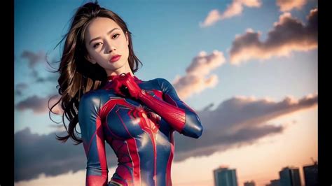 Spider Man Super Girl Ai Lookbook Plugs 스파이더맨 슈퍼걸 Ai 룩북 플러그 スパイダーマン