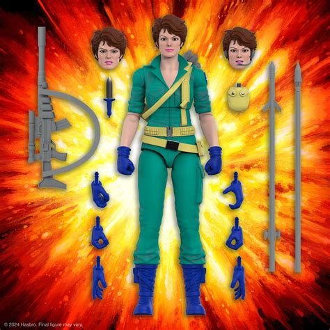 G I Joe Ultimates Lady Jaye Dic Teal 7 Inch Action Figure