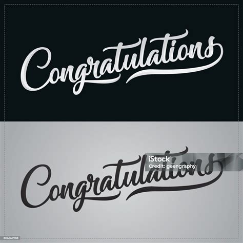 축 하 합니다 수 제 서 예 손 글자 Icontype입니다 벡터 일러스트 레이 션 축하하기에 대한 스톡 벡터 아트 및 기타 이미지 축하하기 곡선 기업 재무와 산업