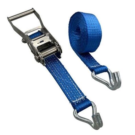 Stainless Steel 316 Ratchet Strap With Claw Hooks 50mm 8 Metre Length