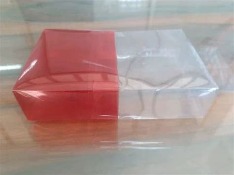 Edible Red Base PET Rectangle Box For Storage Material Thickness 1 Mm At 6 Piece In Noida