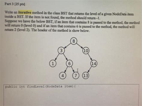 Solved Part 3 25 Pts Write An Iterative Method In The