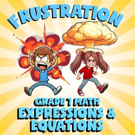 Expressions And Equations Frustration Math Game No Prep Grade 7 Review