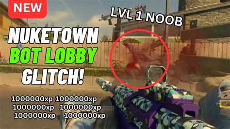 NEW BO6 NUKETOWN BOT LOBBY GLITCH SOLO UNLIMITED XP CAMO GLITCH YouTube