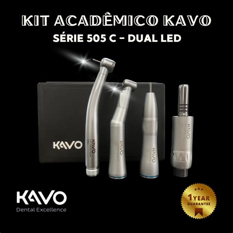 Kit AcadÊmico OdontolÓgico Kavo SÉrie 505c Dual Led PeÇas De MÃo