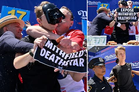 Joey Chestnut Sets Record In 14th Nathans Hot Dog Contest Win