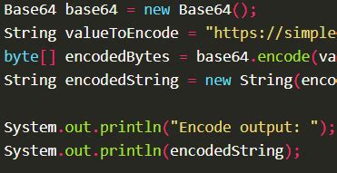 Encode Byte Array Into Base64 Format Using Base64 Encode With Apache