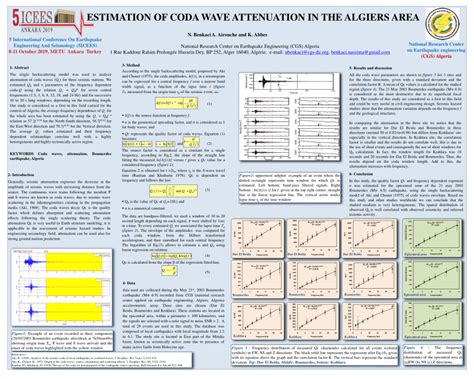 Pdf Estimation Of Coda Wave Attenuation In The Algiers Area