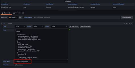 How To Read Arrays From Json Using Infinity Datasource Plugin Dashboards Grafana Labs