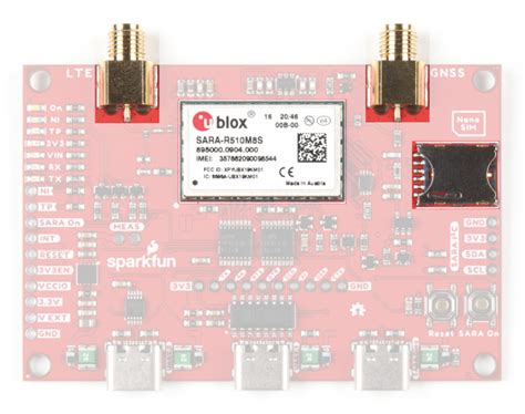 Lte Gnss Breakout Sara R5 Hookup Guide Sparkfun Learn