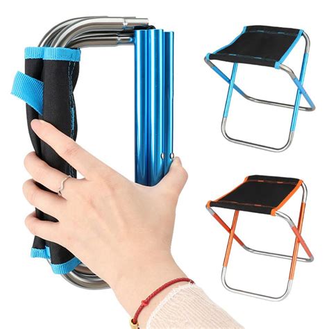 야외 접이식 스툴 휴대용 미니 경량 관광 의자 캠핑 하이킹 배낭 여행 의자 309lb 지원 Aliexpress