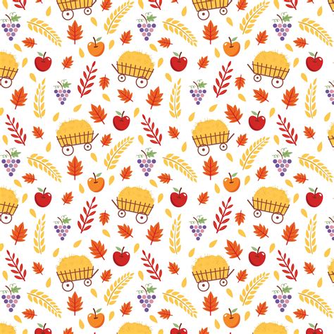 Harvest Pattern Vector 165889 Vector Art At Vecteezy