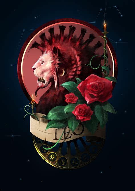 Leo The Fifth Astrological Sign Of The Zodiac On Behance