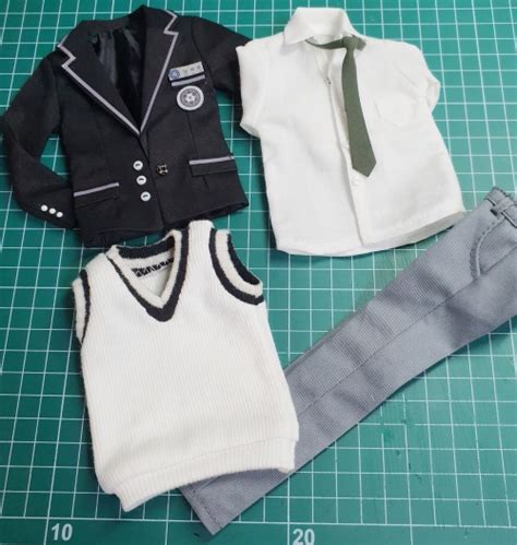 육일돌전용 버츄얼아이돌 동복교복세트 자켓조끼넥타이바지