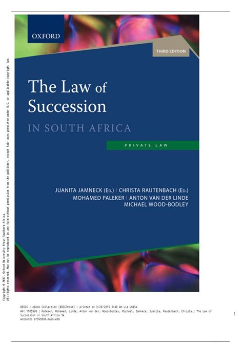 Pvl2602 Law Of Succession 3rd Edition Pvl2602 Law Of Succession 3rd