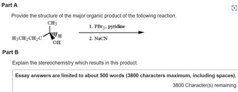 Answered Part A Provide The Structure Of The… Bartleby