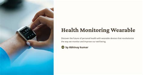 Health Monitoring Wearable