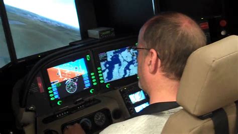 Allen Flying The Cirrus SR22 Full Motion Simulator YouTube
