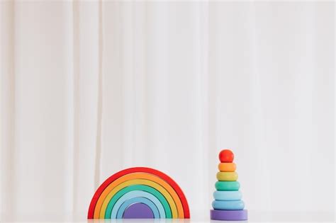 Premium Photo Wooden Toys Isolated On White Background