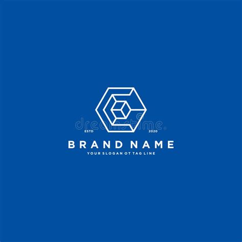 Letter C Cube Logo Design Vector Stock Vector Illustration Of