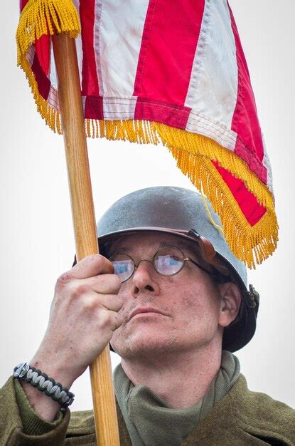 Premium Photo Man Holding Flag