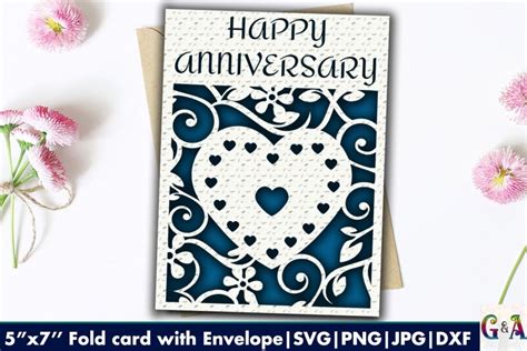 Happy Anniversary Card Svg Greeting Card Cricut 2207949