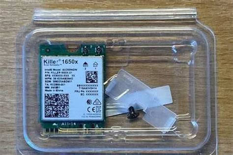 Wi Fi адаптер Intel Killer Wi Fi 6 Ax1650 Москва Комьютерные аксессуары и комплектующие