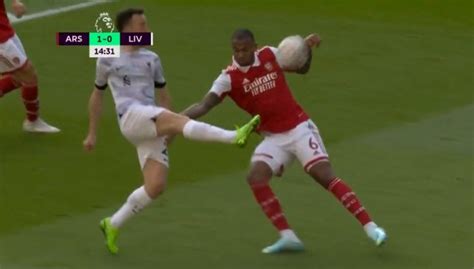 Why Liverpool Were Not Given A Penalty Vs Arsenal For Gabriels