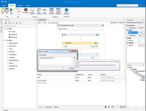 Create Variable With Double Value Help Uipath Community Forum