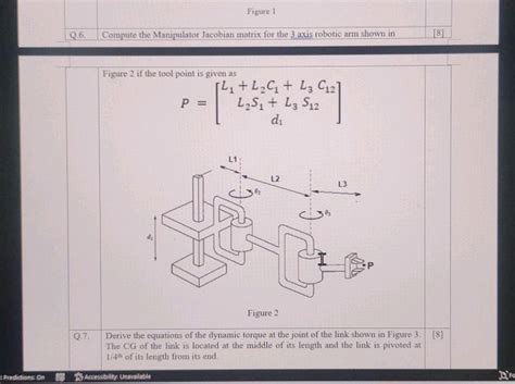 Q6 Compute The Manipulator Jacobian Matrix StudyX