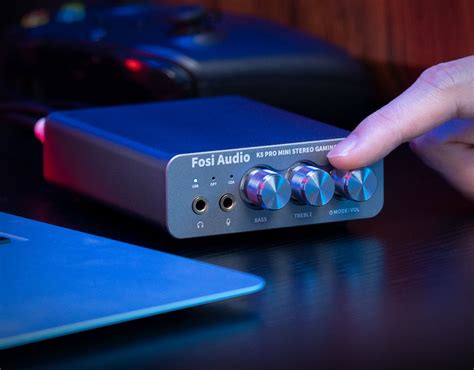 Fosi Audio K5 Pro gamingowy DAC/AMP z wejściem mikrofonowym