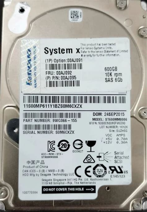Lenovo Ibm X3550 X3650 M5 X3850 X3850x6 600gb Hard Drive At ₹ 6786 In