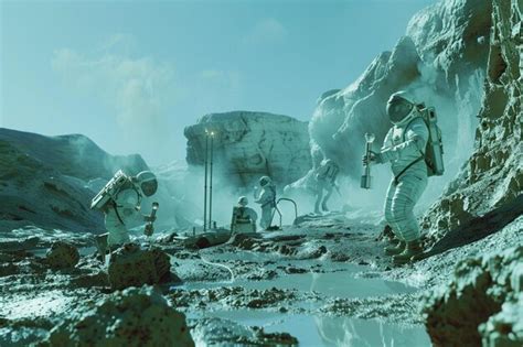 Diverse Group Of Scientists Conducting Experiments Premium Ai