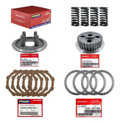 Kit Embreagem Hamp Motos Honda Linha 150cc Com Molas Frete Grátis