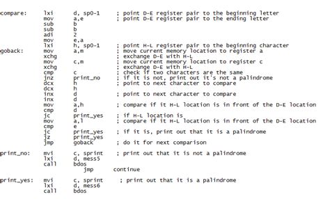 Programs In 8085 Microprocessor Palindrome Fasrincredible