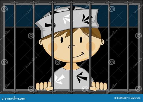 Cartoon Prisoner Stock Vector Illustration Of Prisoner 85396087
