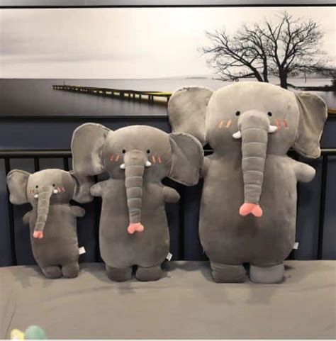 Plüschtier Kissen Elefant Kuscheltier Stofftier • Mein Pluschtier