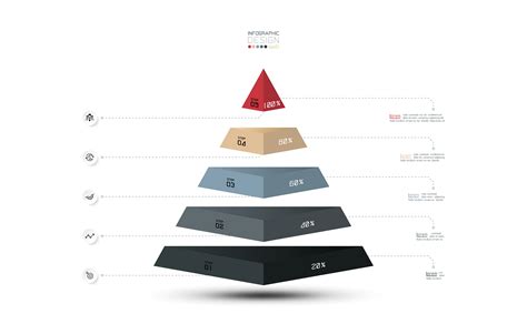 5 Step Layer 3d Pyramid Business Infographic 1235121 Vector Art At Vecteezy
