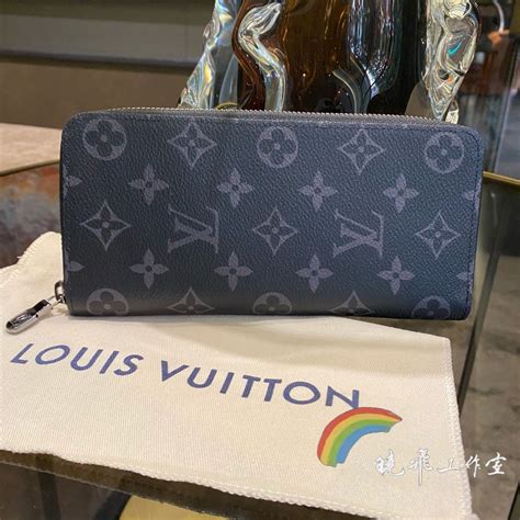全新真品 Lv 路易威登 黑灰 老花 直立式 12卡 拉鍊 對開 男用 長夾 M62295 蝦皮購物