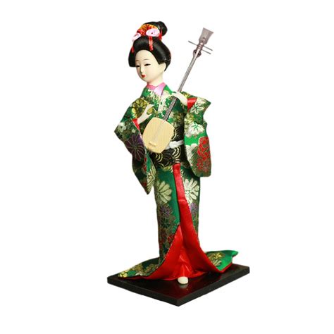 Japońska gejsza Kimono lalka azjatycka figurka Kabuki do szafki na