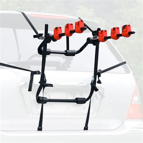 Upgraded Bike Racks Rear Trunk Boot Mount 3 Bicycle Carrier Car Rack