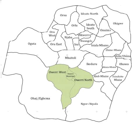 Owerri On Imo State Map · Soluap