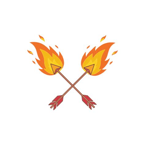 Free Arrow Fire Clipart Template To Edit Online