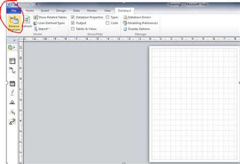Troubleshooting Ms Sql Server Reverse Engineering Using Visio 2010