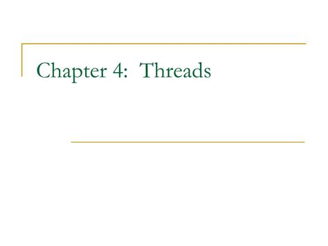 Ppt Chapter 4 Threads Powerpoint Presentation Free Download Id3772704